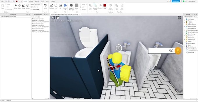 Script something for your roblox game by Yannickregelink | Fiverr