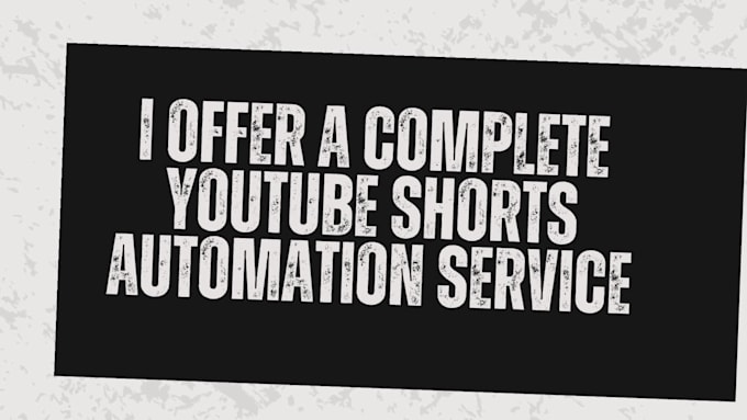 Automate youtube shorts channel with 100 faceless videos by ...