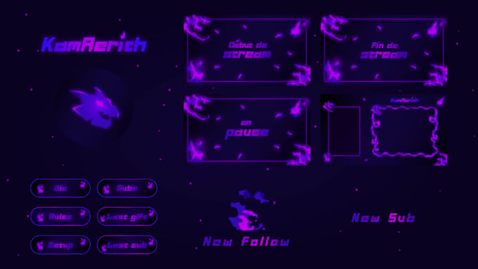 Design a twitch pack by Cortobert | Fiverr