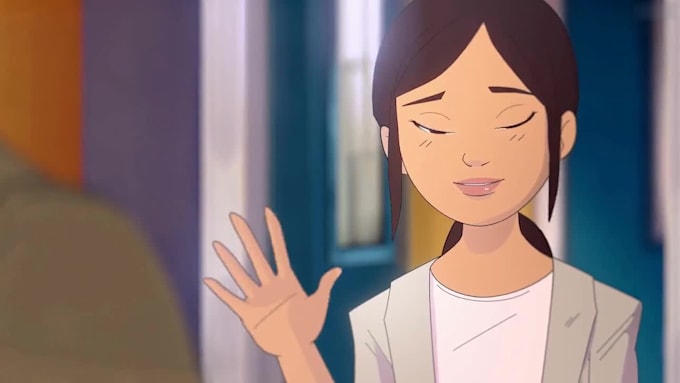 Create 2d cartoon animation music 2d kids video character design ...