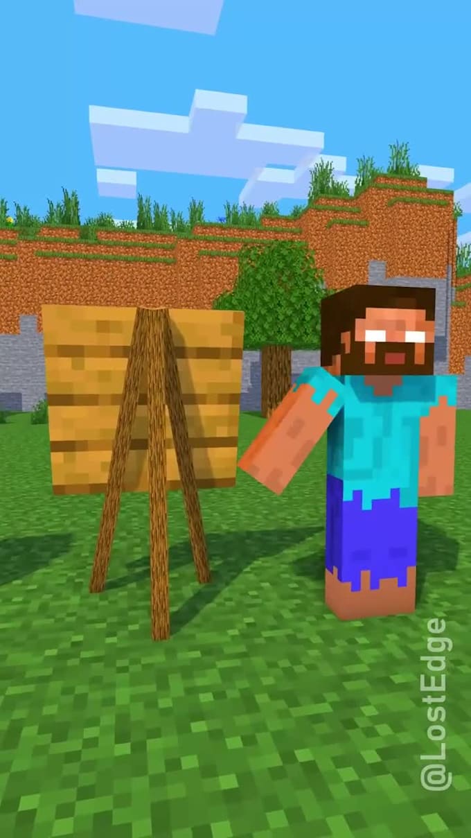 Create a unique minecraft 3d animation by Berrykhalid | Fiverr