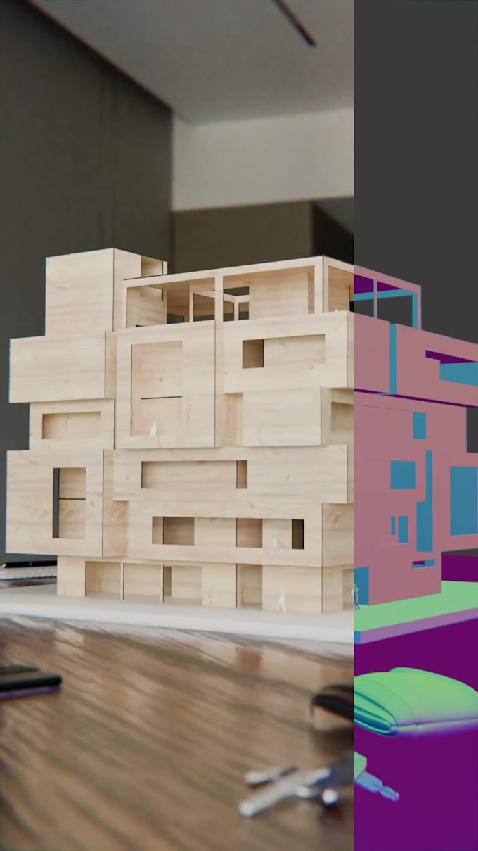 Render a physical architectural 3d model by Azsecond | Fiverr