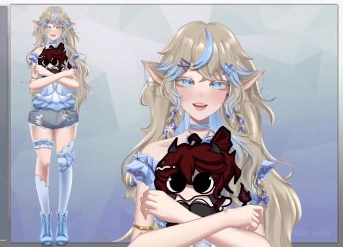 Draw and rig 2d vtuber model 2d vtuber rigging live2d vtuber rigging ...