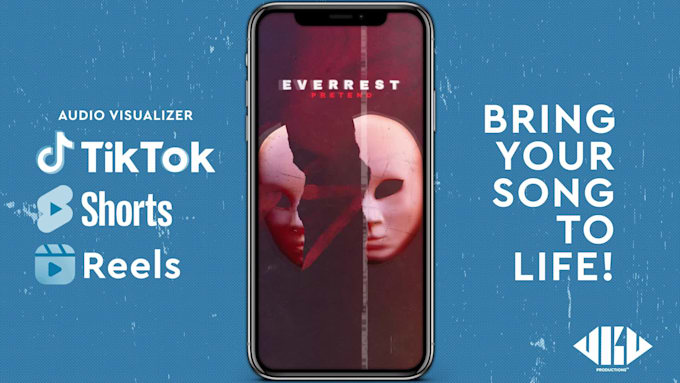 Create a tiktok audio visualizer for your song by Jklproductions | Fiverr
