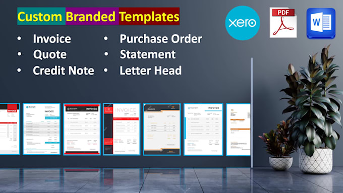 Design xero custom invoice design template by Aqibmehmood173 | Fiverr