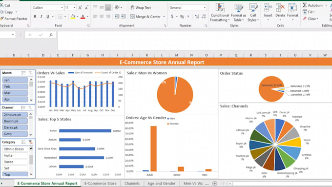Turn your data into stunning visual insights with excel by Zaeem_nasir ...
