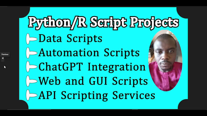 Do python and r scripting projects by Xpath3030 | Fiverr