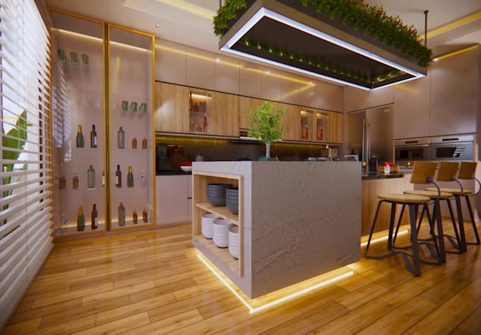Create 3d interior animation by Rajouanul | Fiverr