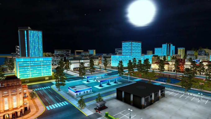 3d environment of open worlds, realistic cities, fantasy realm level ...