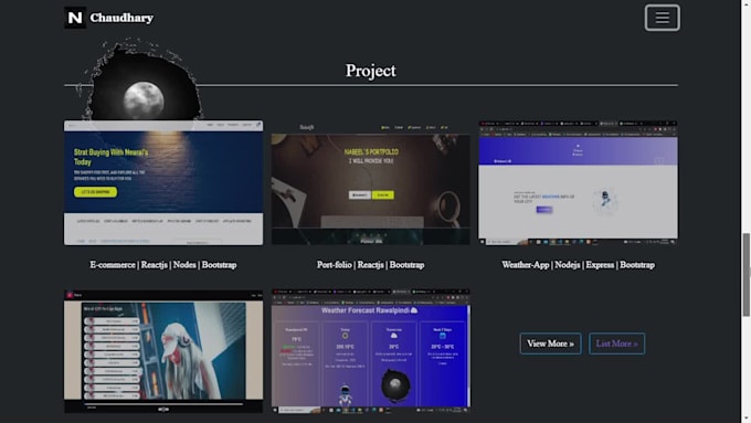 Design portfolio including css animations bootstrap and javascript by ...