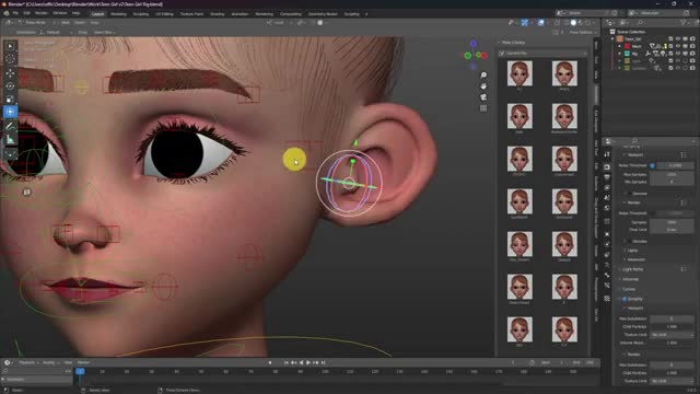 Ue5 face rig,face expressions,arkit54,rig3d for wonder dynamic, mixamo ...