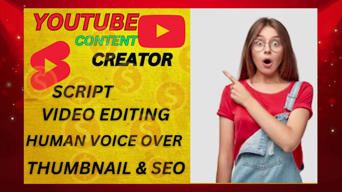 Be your youtube content creator and faceless video editor by ...