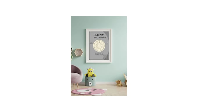 Send you printable customized birth chart poster by Nazthehero | Fiverr