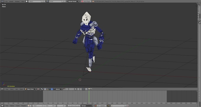 Design retro 3d character models in a low poly style by Cinebeast | Fiverr