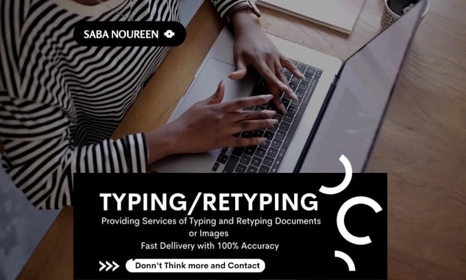 Do fast typing retyping scanned documents editing ms word by Saba ...
