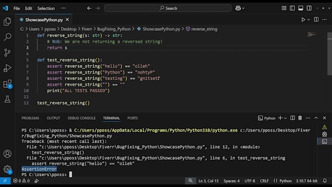 Fix, debug, and optimize your python code quickly by Patrick_possler | Fiverr