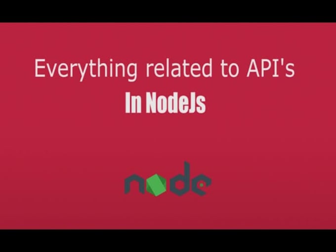 Develop or fix an api with nodejs and database by Nooek123 | Fiverr