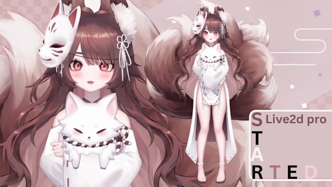 Draw and rig your original 2d vtuber model, with live2d expressive motion by Started_art | Fiverr