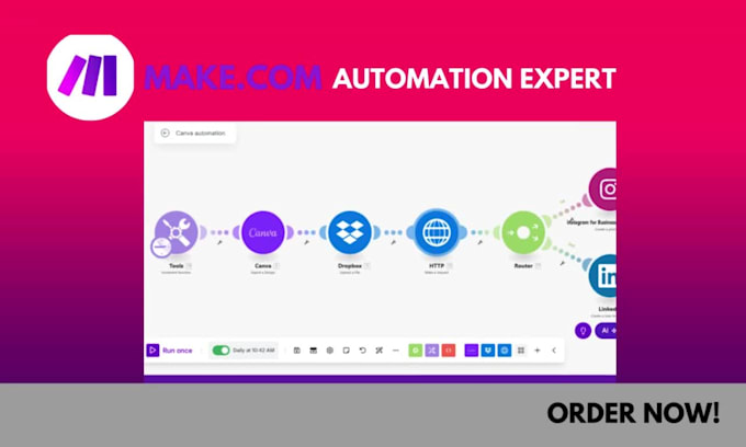 Make com automation, make com, make automation, made com by George_a22 ...