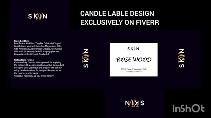 Do skincare cosmetic candle tube labels box packaging design supplement ...