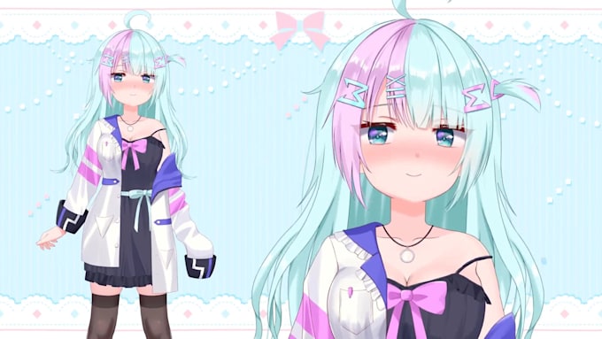 Design live 2d vtuber model, seamless live 2d anime, png tuber for ...