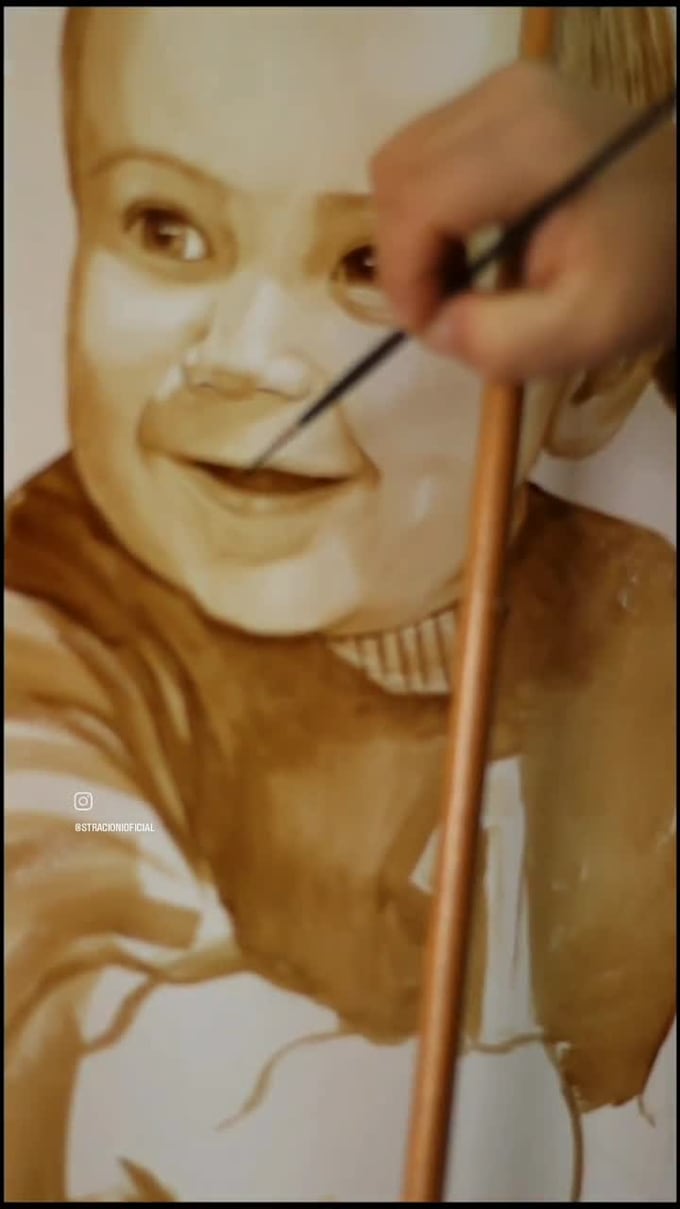 Paint your realistic portrait with coffee from a photo by Stracioni ...