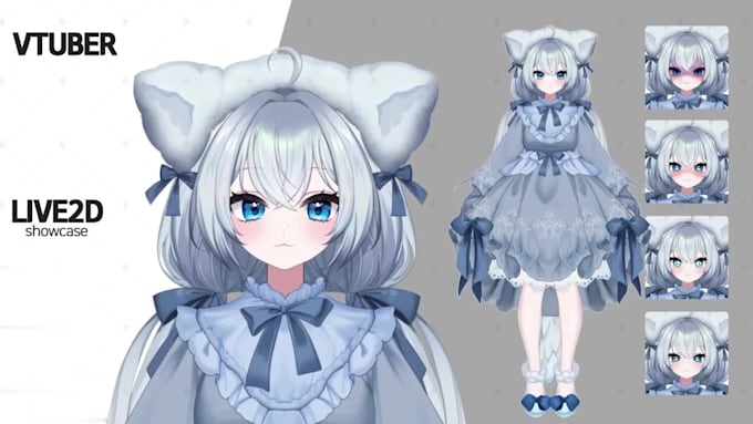 Create live 2d rigging, vtuber model, live 2d vtuber model, live 2d vtuber by Patriciaadal | Fiverr