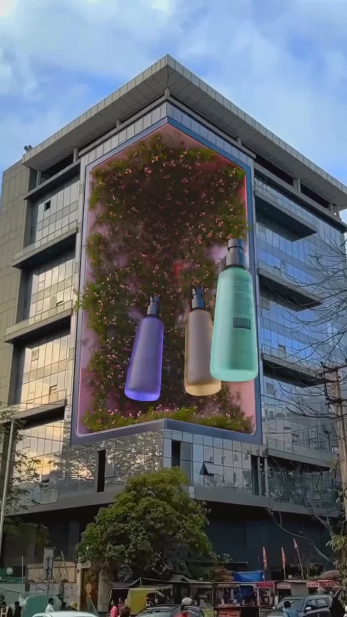 Make compelling 3d anamorphic 3d billboard animation 3d cgi animation ...