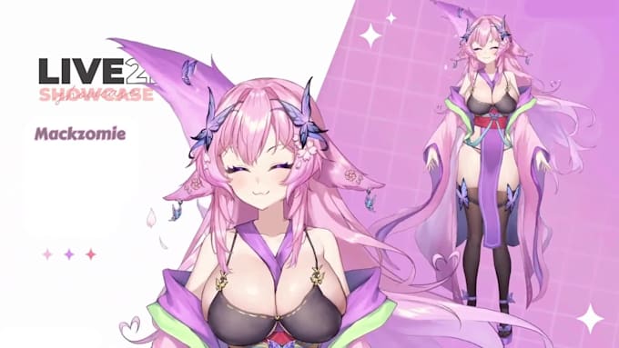 Design vtuber model, live 2d,prprlive, vtuber design, vtuber rigging, 2d vtuber by Mackzomie ...