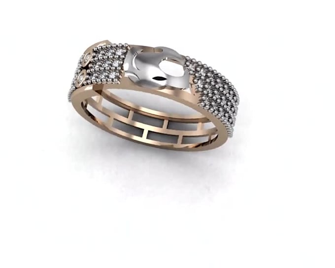 Work in custom 3d models jewelry design, realistic rendering by Shivcad ...
