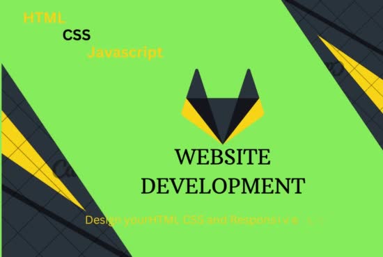 Design website with html css and js on your webpage by Nidhi_k028 | Fiverr