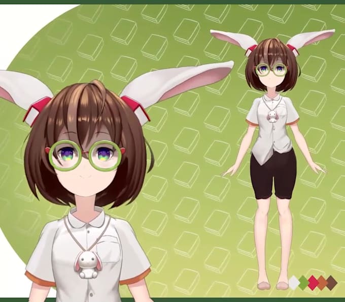 Draw and rig 2d vtuber model, live2d rig, 2d model, vtuber design ...