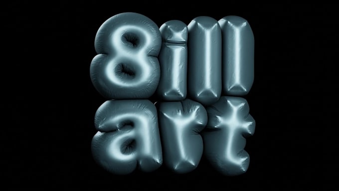 Make 3d inflated text balloon effect by Bill_art_ | Fiverr
