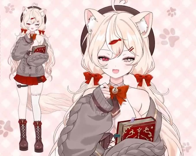 Draw and rig live2d vtuber model, pngtuber, 2d vtuber rigging, 2d ...