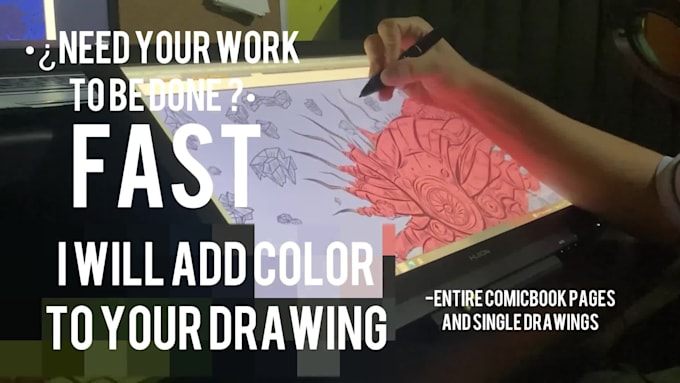 Add flat color to your comic or drawing by Pachidraws | Fiverr