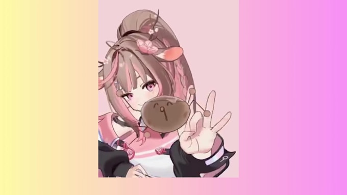 Design live2d vtuber model face rig live2d character rigging vtuber ...