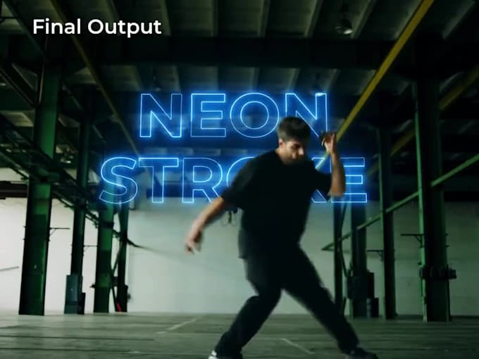 Neon effect and glow effect and dancing effect by Backgroundre652 | Fiverr