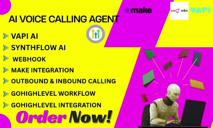 Setup vapi ai calling agent, ghl chatbot, ai cold calling agent, vapi, retell by Toogooddigital ...