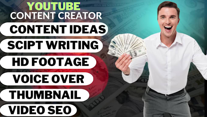 Be your youtube content creator or video creator by Video_editor67 | Fiverr