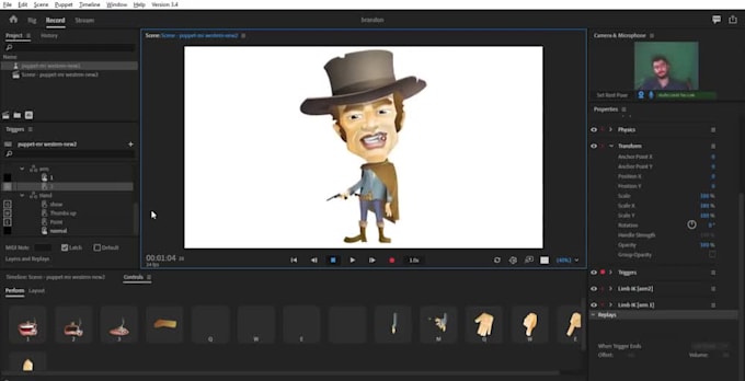 Amazing adobe character file animator puppet music video with rigging by Geniyush | Fiverr