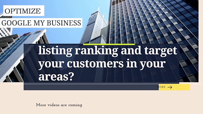 Optimize google my business page for local seo gmb ranking by Shahida517 | Fiverr
