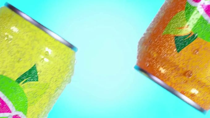 Do 3d soda animation, can animation, industrial video, 3d cgi product ...