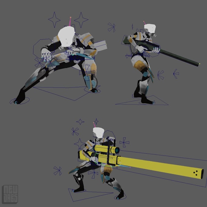 Create 3d character models for games and animation by Newjabs_ | Fiverr