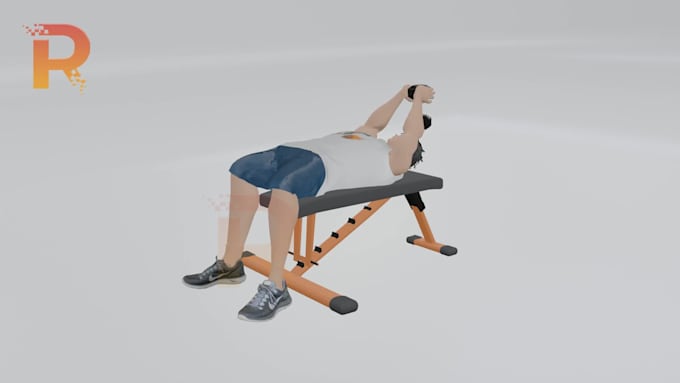 Create custom workout and gym exercises 3d animation video by Vikas ...