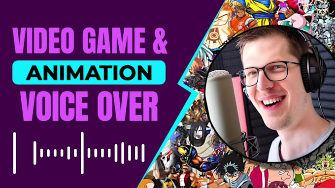 Do male video game voice over, cartoon animation character voice acting ...