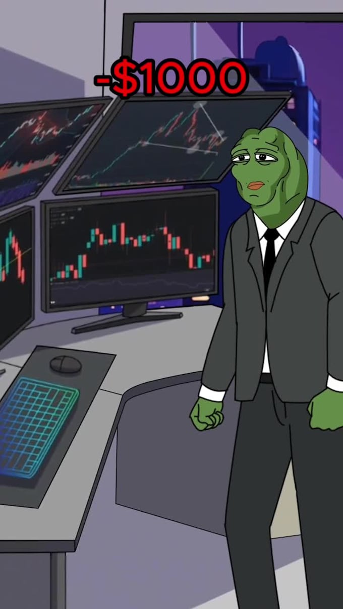 Funny crypto meme video, 2d animation, solana meme, crypto meme, memecoin video by Ziyad086 | Fiverr