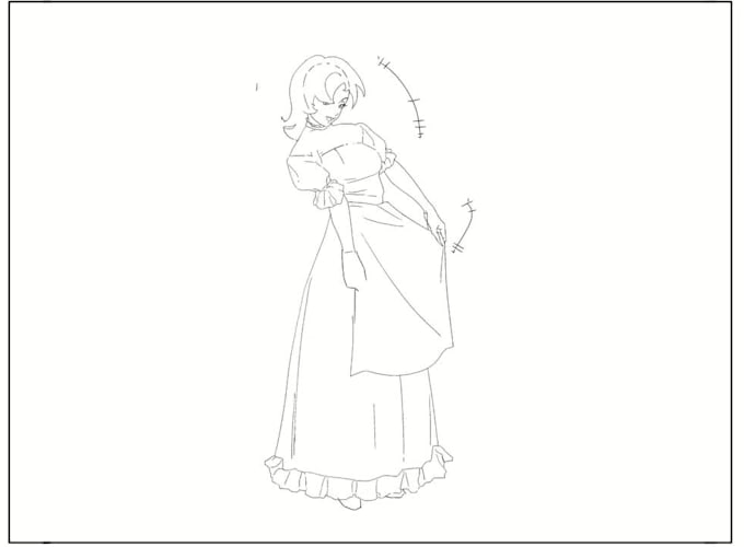 Do 2d traditional animation, line art animation, frame by frame, pencil ...
