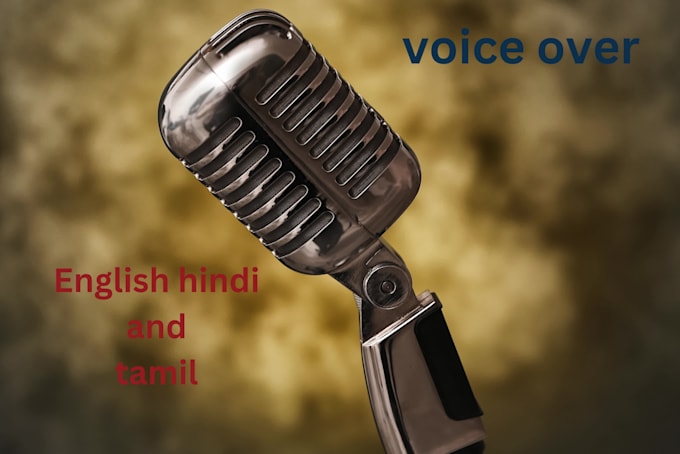 Professional voice over artist for your project by Murugan_pro | Fiverr