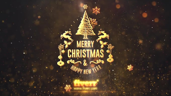 Create a christmas greeting video with your logo and text by Shaki_boy ...