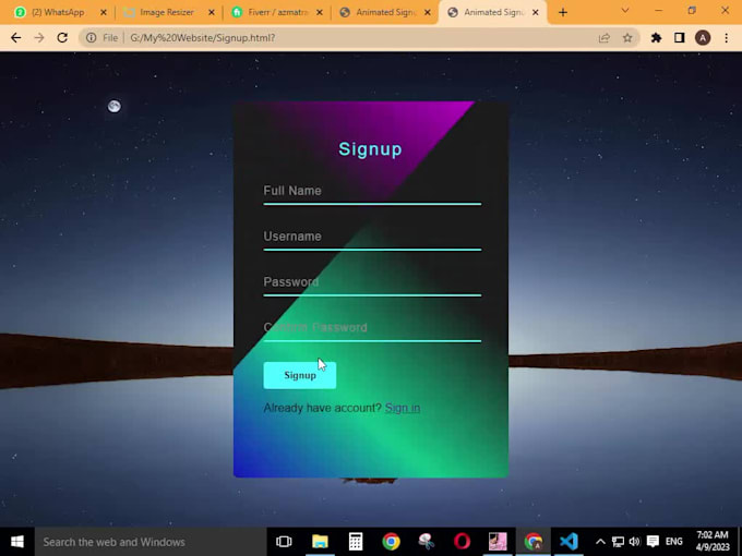 Do effective animated login signup form in html css by Azmatrasool021 ... Do effective animated login signup form in html css by Azmatrasool021 ...